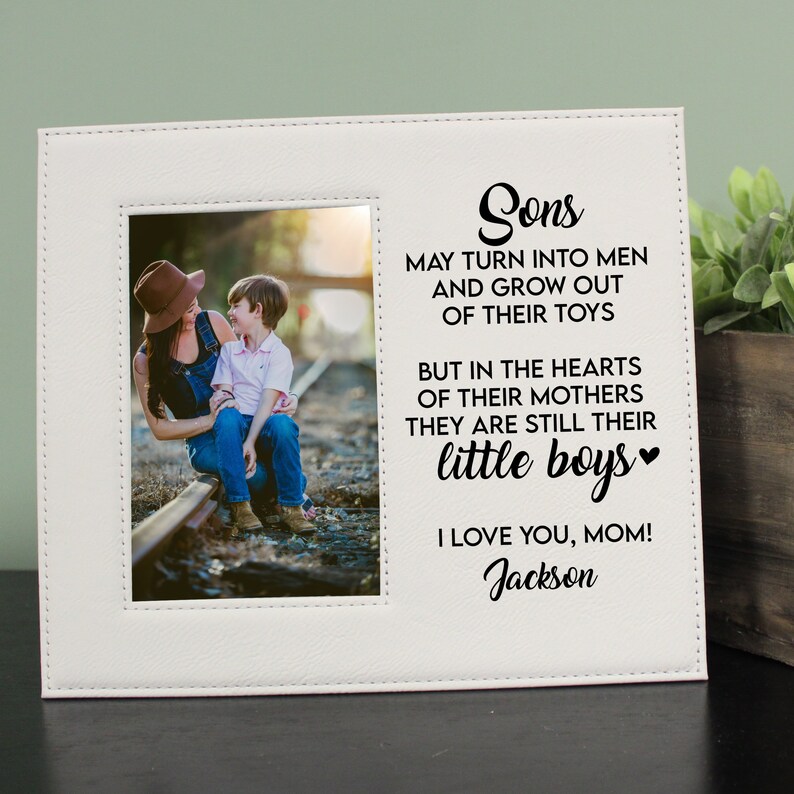 Mother Son Picture Frame Mommy's Little Boy Picture - Etsy