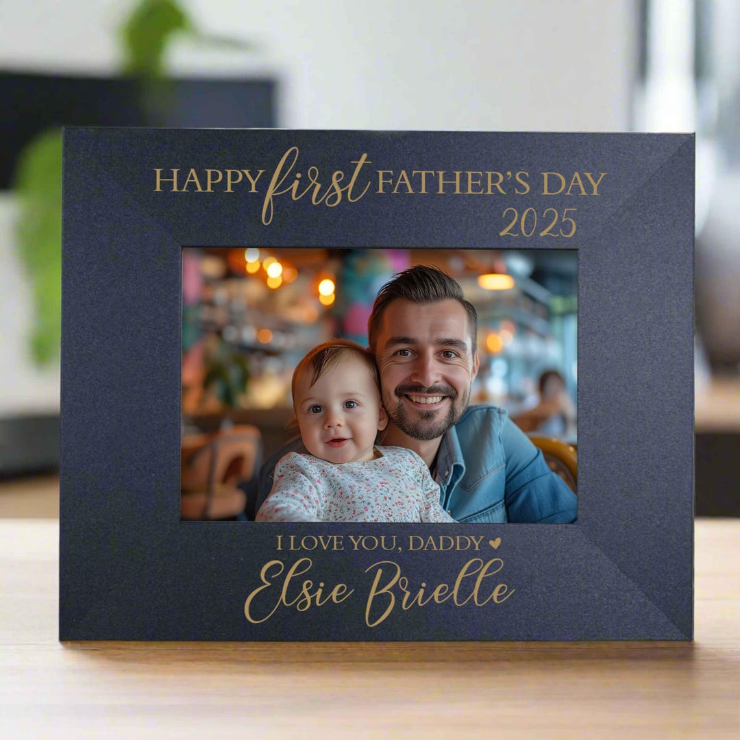 First Father's Day Picture Frame | Personalized First Father's Day Gift ...