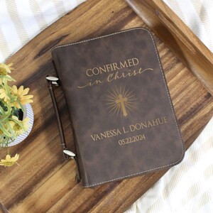 Confirmed in Christ Bible Cover | Personalized Confirmation Gift ...