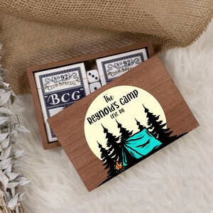 Camping Card Game Box Family Game Night Gift Camping Family Game Night ...