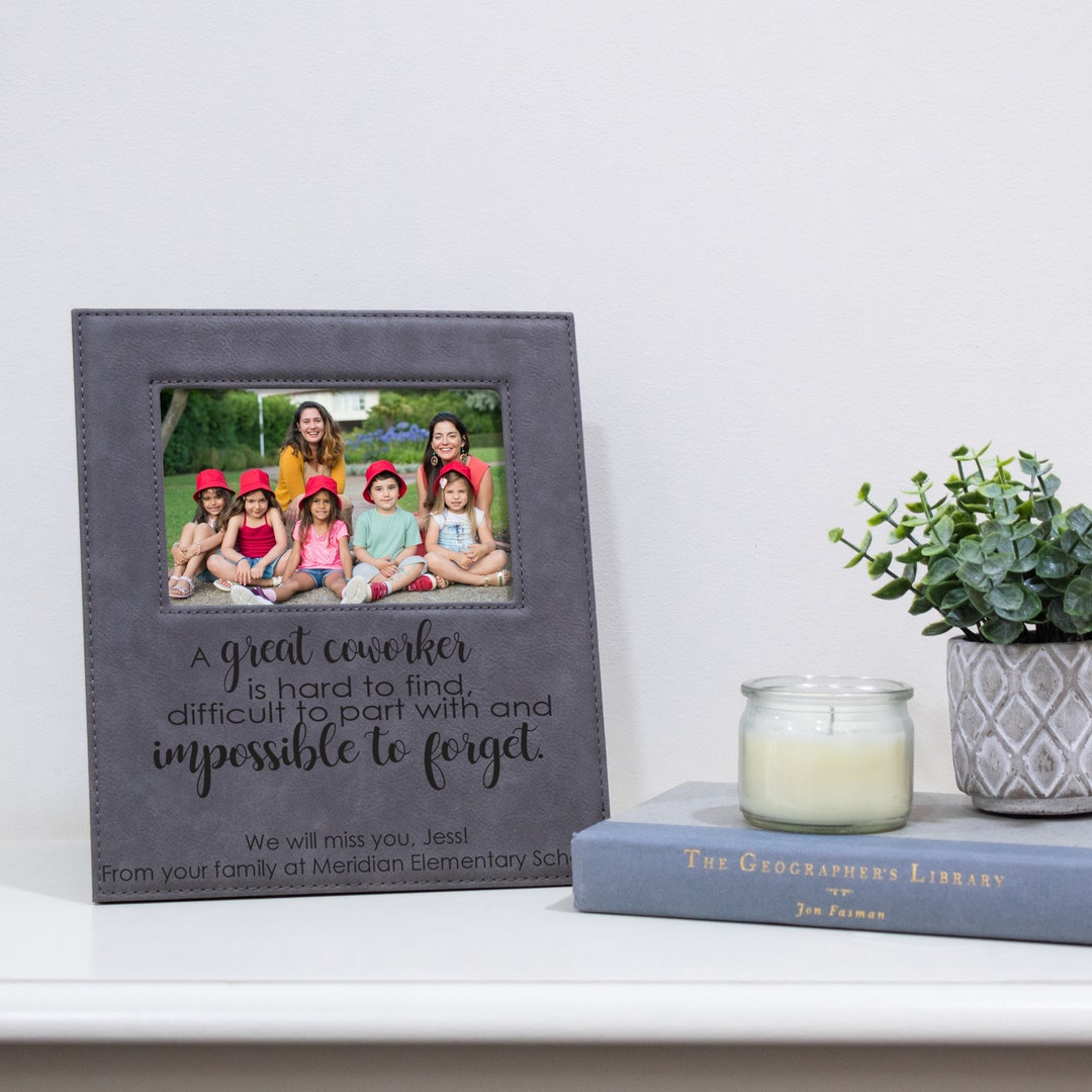 Buy Coworker Goodbye Gift Picture Frame Personalized Picture Frame With ...