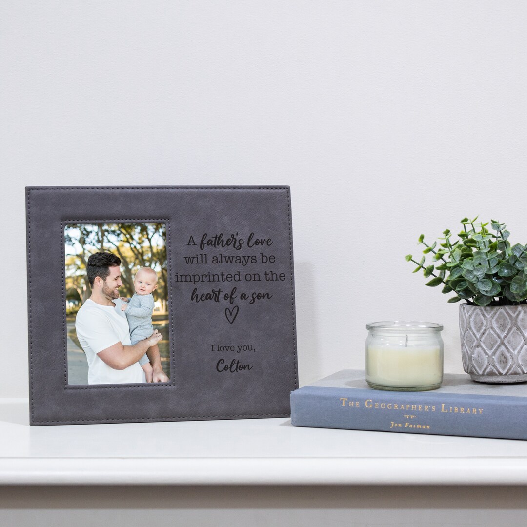 Dad and Son Picture Frame A Father's Love Picture Frame - Etsy