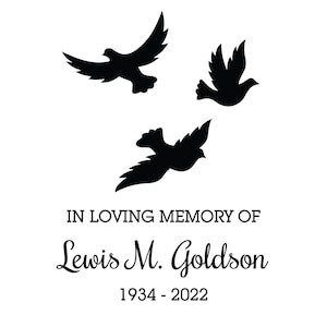 In Loving Memory Memorial Bird Feeder | Memorial Garden Decor | Custom ...