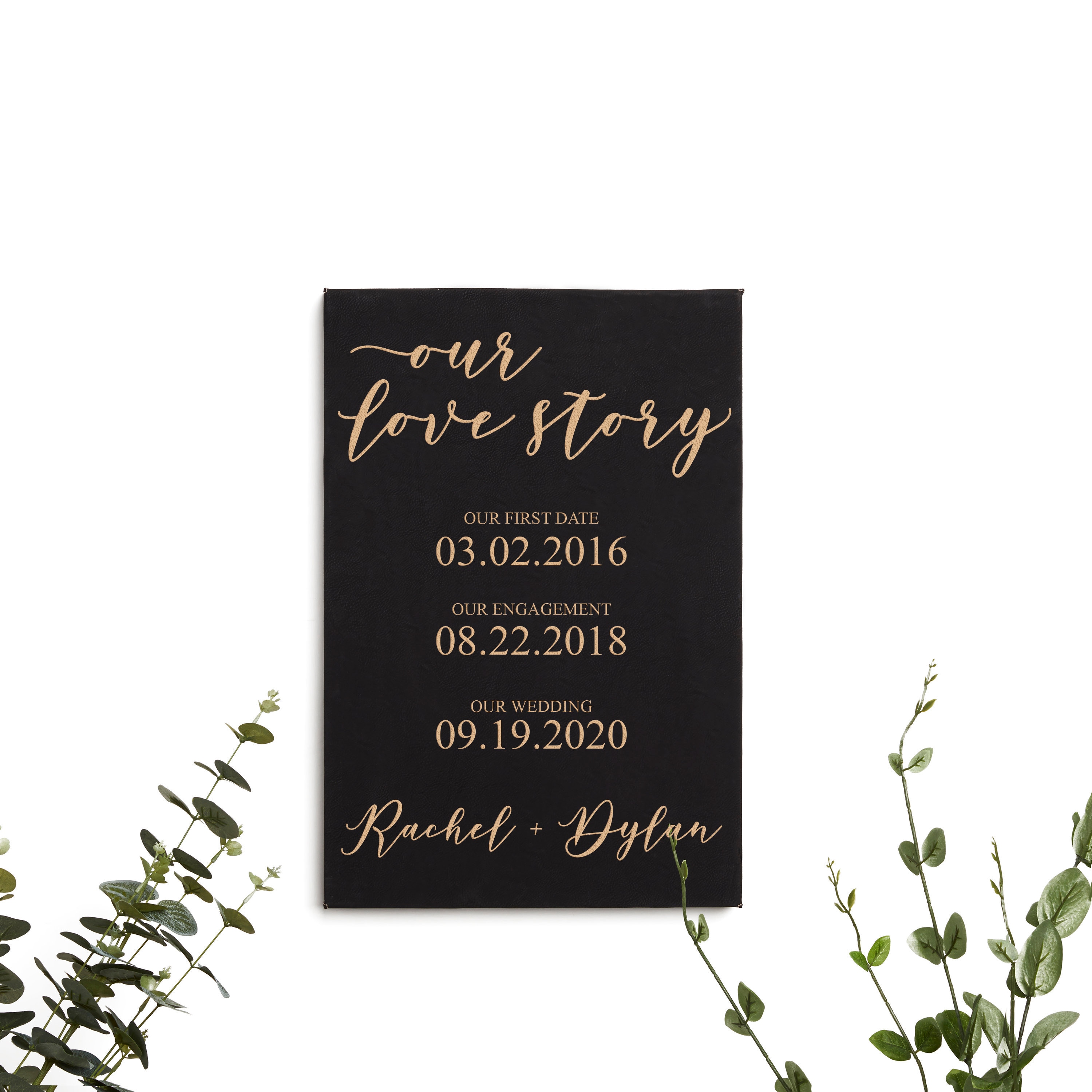 Personalized Our Love Story Wall Sign Wall Art Customized - Etsy