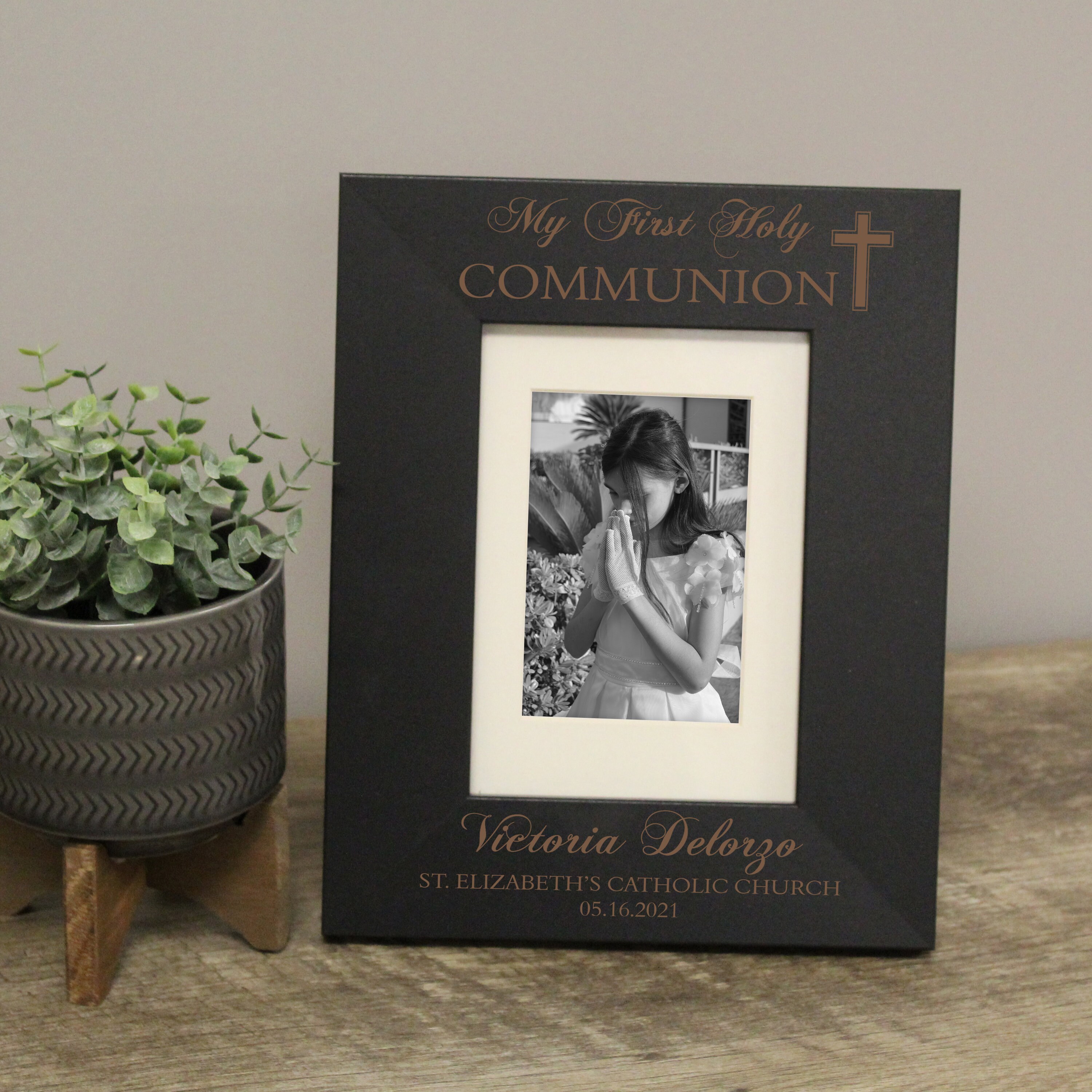First Communion Picture Frame Personalized First Holy - Etsy
