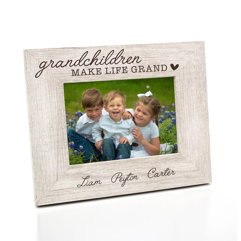 Grandchildren Make Life Grand Picture Frame | Grandparents Picture ...