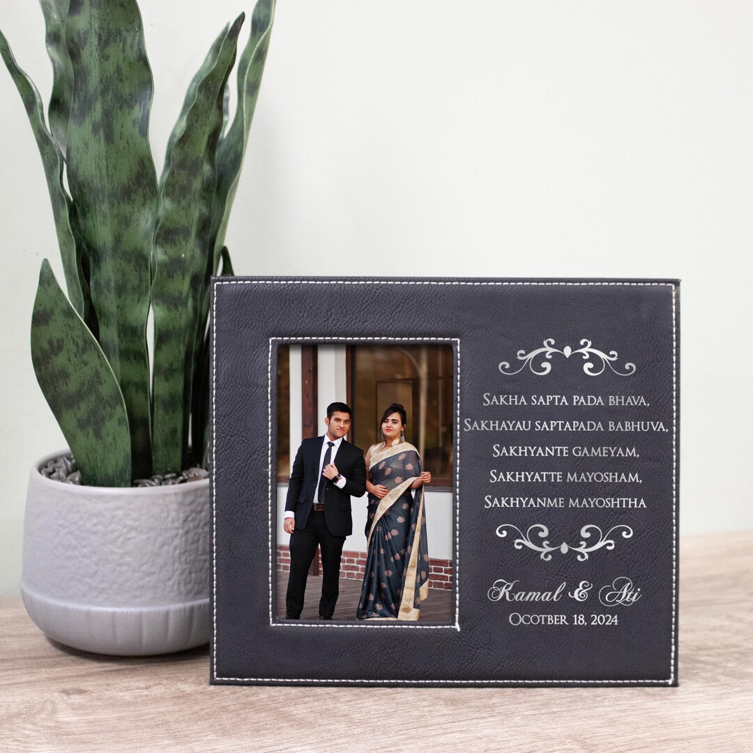 Indian Wedding Picture Frame Seven Steps Hindu Wedding Frame Hindu ...