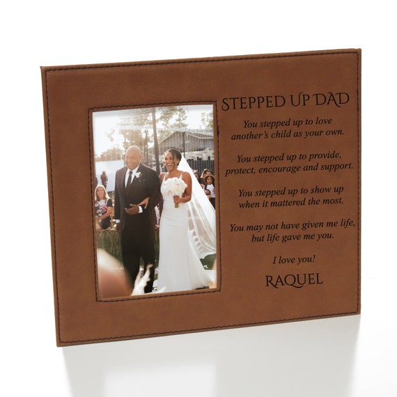 Step Dad Gift Picture Frame Personalized Stepfather Picture - Etsy