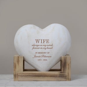 Wife Memorial Plaque | Personalized Wife Sympathy Gift | Wife Memorial ...