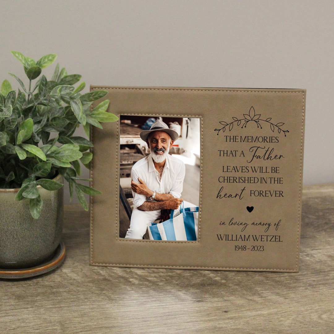 Father Memorial Picture Frame | Dad Memories Picture Frame | Loss of ...