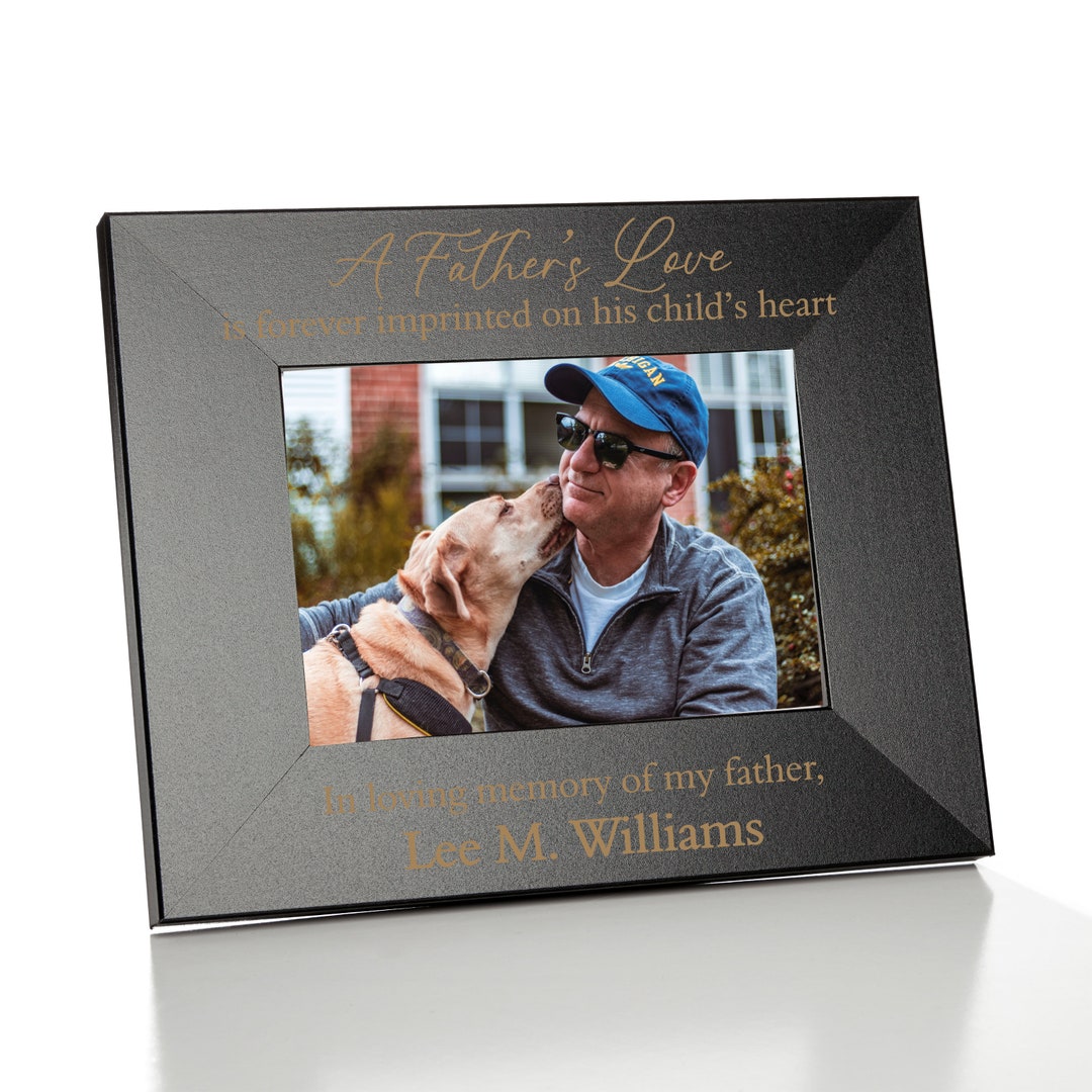 Dad Memorial Picture Frame in Memory of Dad Frame Loss of Father ...