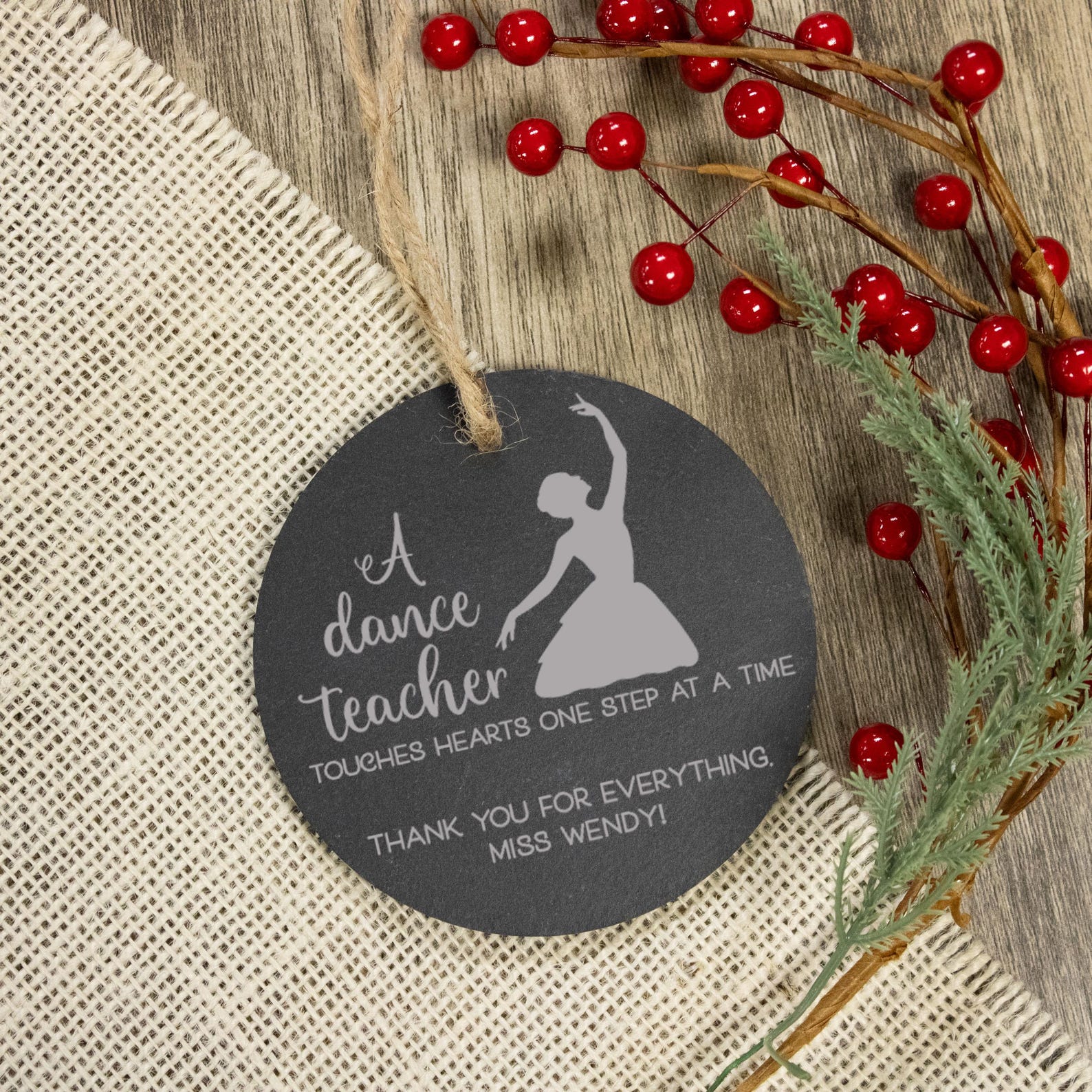 Dance Teacher Ornament | Dance Teacher Christmas Gift | Personalized ...