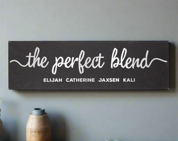 The Perfect Blend, Blended Family Framed Sign, Gift for Stepmom, Second ...