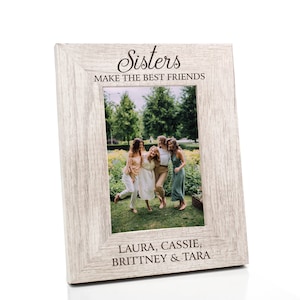 Sisters Picture Frame | Personalized Sisters Photo Frame | Birthday ...