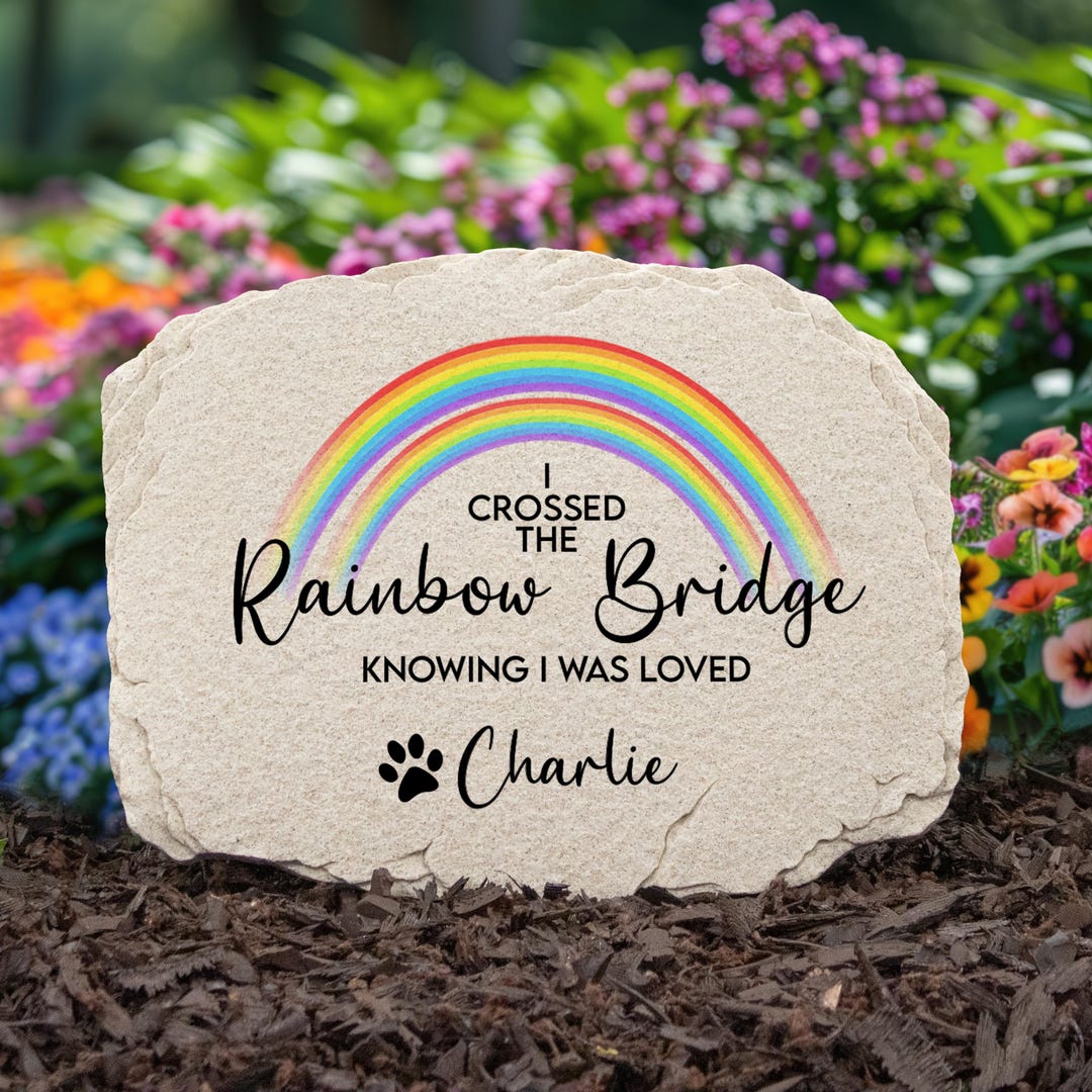 Pet Grave Marker | Pet Memorial Garden Stone | Personalized Pet Loss ...