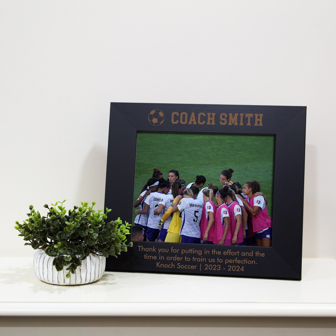 Personalized Thank You Coach Frame | Team Thank You Gift to Coach | End ...