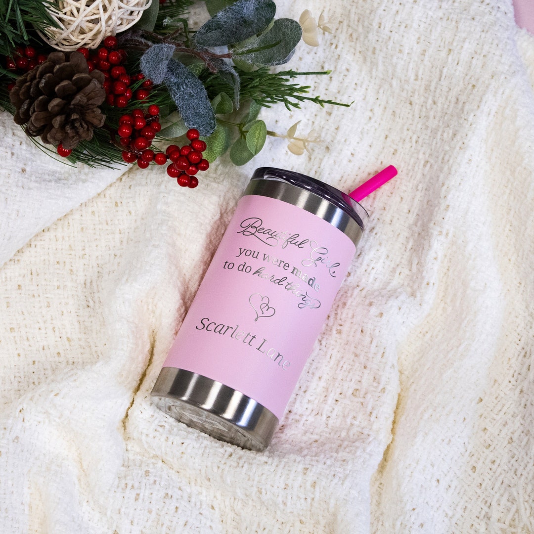 Beautiful Girl Kids Tumbler Personalized Tumbler for Girls Birthday ...