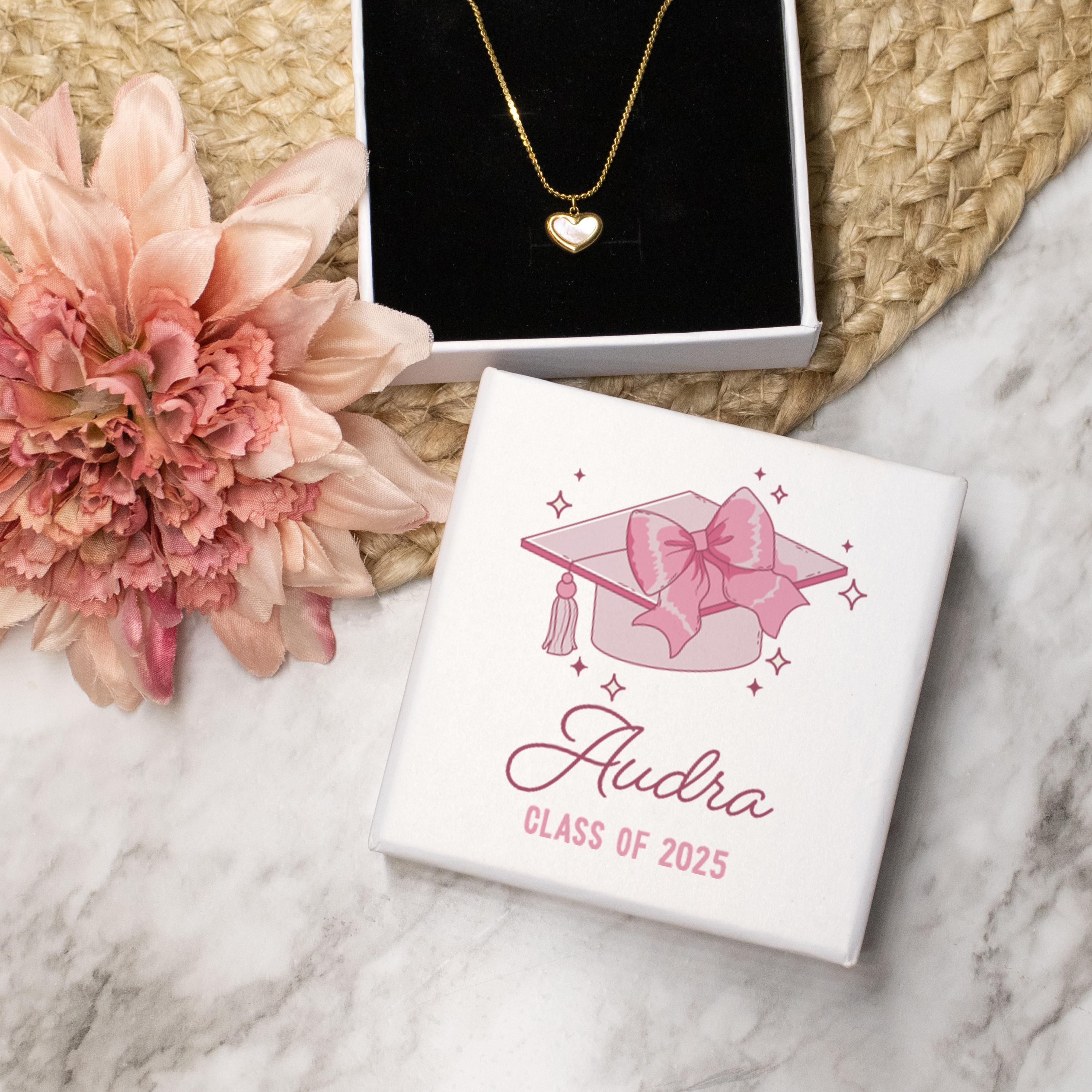 Personalized Graduation Gifts for Her | Pink Bow Graduation Gift for ...