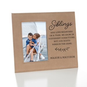 Siblings Picture Frame | Personalized Siblings Photo Frame | Brother ...
