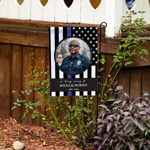Police Memorial Garden Flag | Police Officer Yard Flag | Police ...