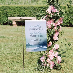 Wedding Welcome Flag | Personalized Welcome Wedding Flag | Beach ...