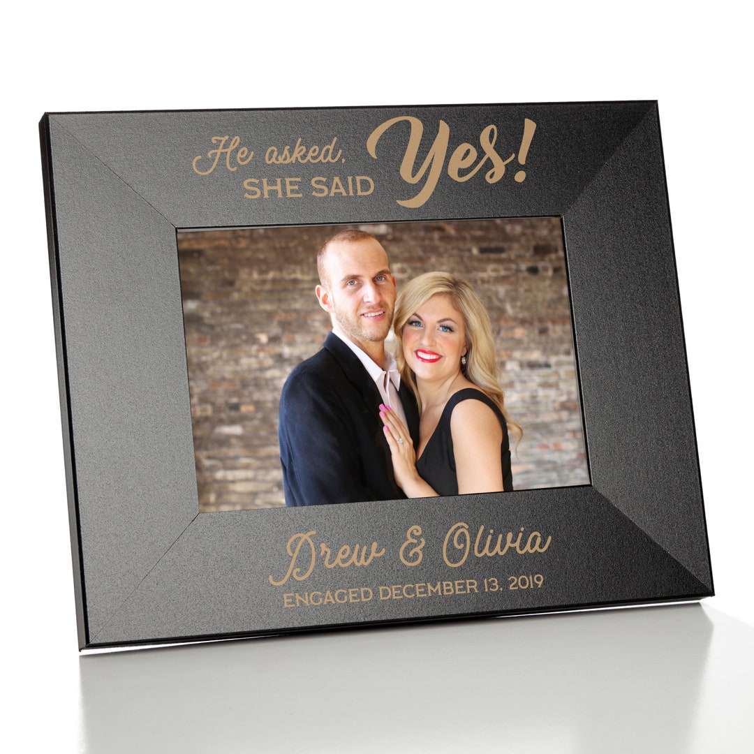 Personalized Engagement Picture Frame Picture Frame for Engaged Couple ...