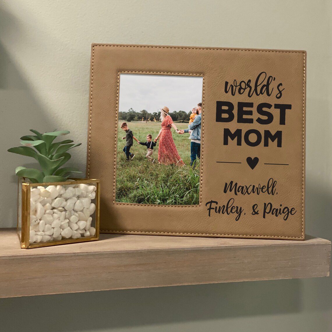 World's Best Mom Picture Frame Personalized Mom Picture | Etsy