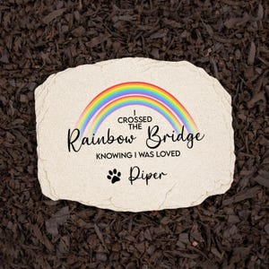 Pet Grave Marker | Pet Memorial Garden Stone | Personalized Pet Loss ...