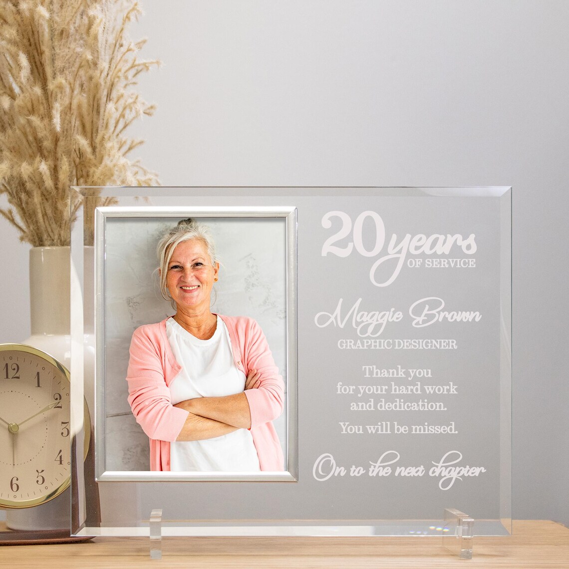 Retirement Years Picture Frame | Personalized Retirement Party Gift ...