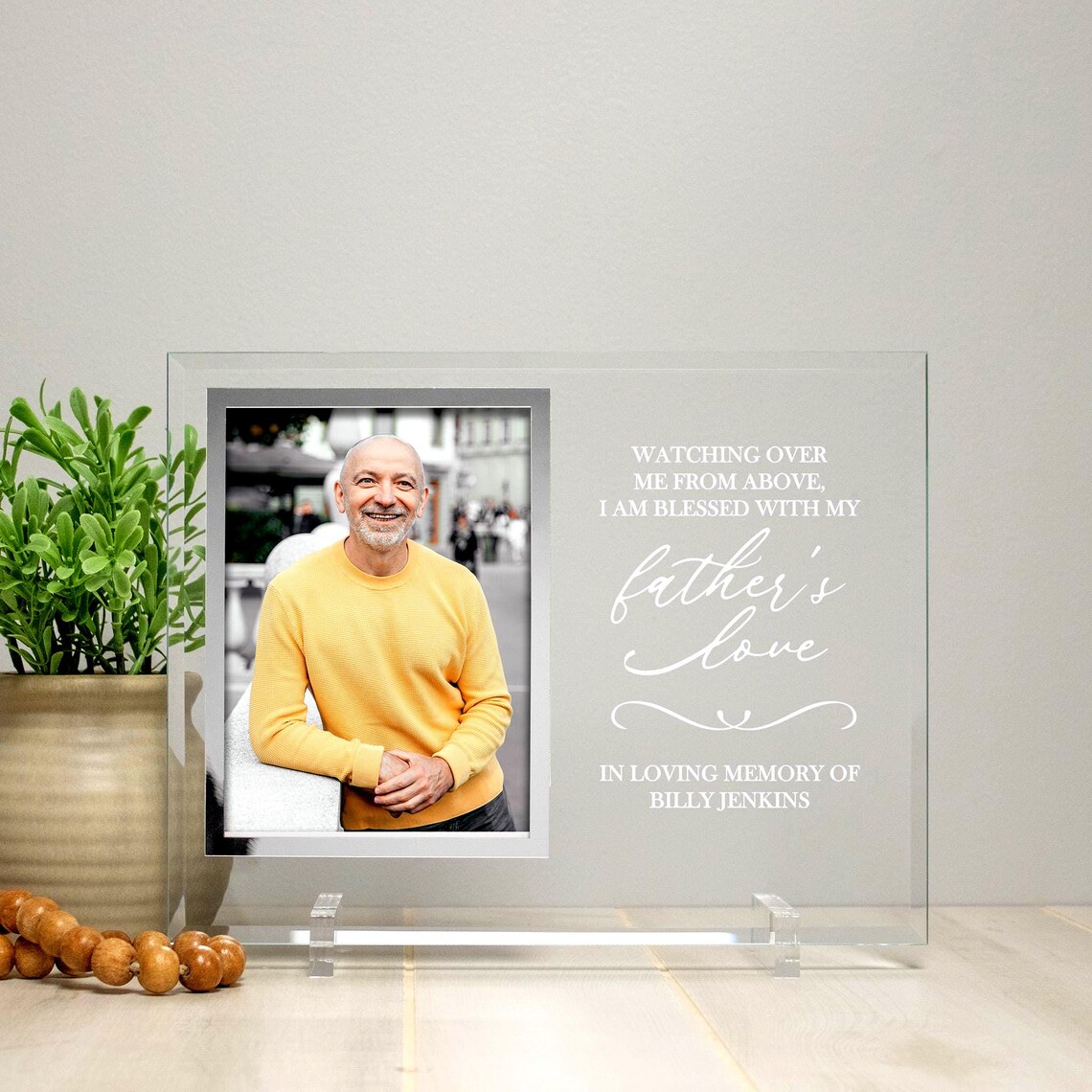 Father Memorial Gift | Loss of Father Gift | Dad Memorial Picture Frame ...
