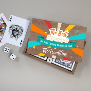 Game Room Card and Dice Set | Family Game Night Gift | Game Room Decor ...