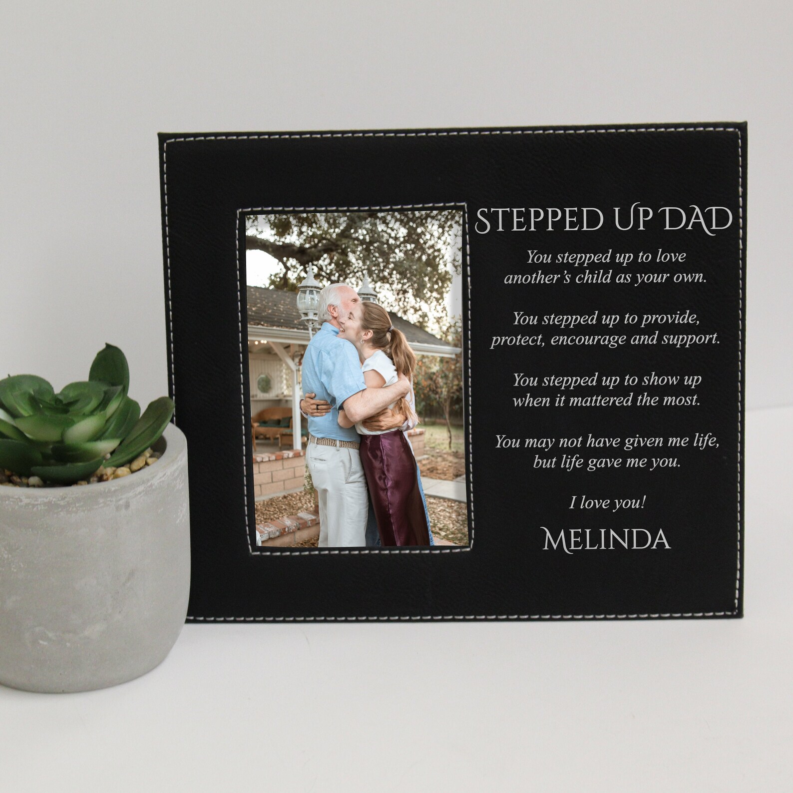 Step Dad Gift Picture Frame Personalized Stepfather Picture - Etsy