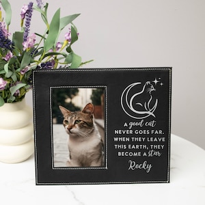 Cat Memorial Picture Frame | Cat Loss Gifts | Personalized Cat Memorial ...