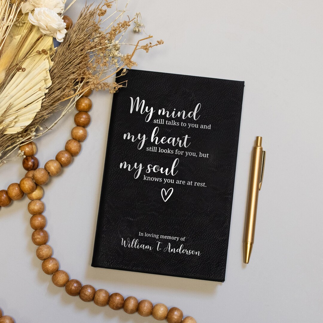 Personalized Grief Journal | Memorial Journal With Name | Personalized ...