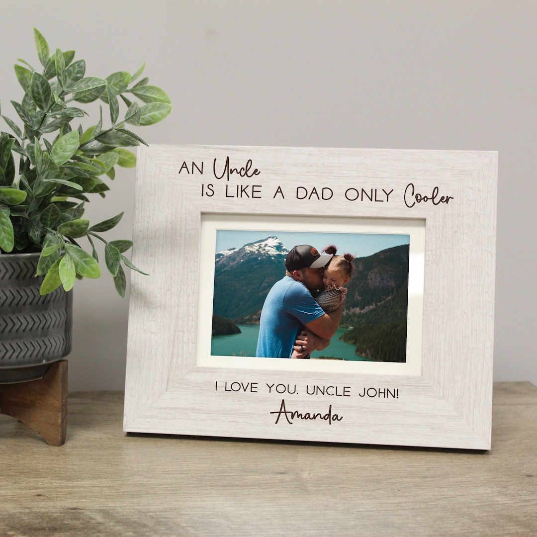 Personalized Uncle Picture Frame Gift for Uncle From Niece or Nephew ...