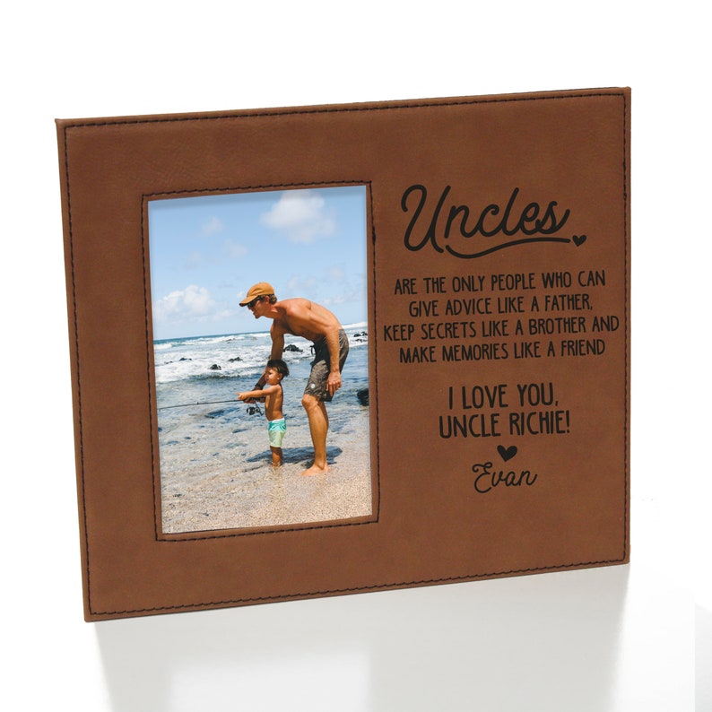 Uncle Picture Frame Personalized Uncles Picture Frame | Etsy