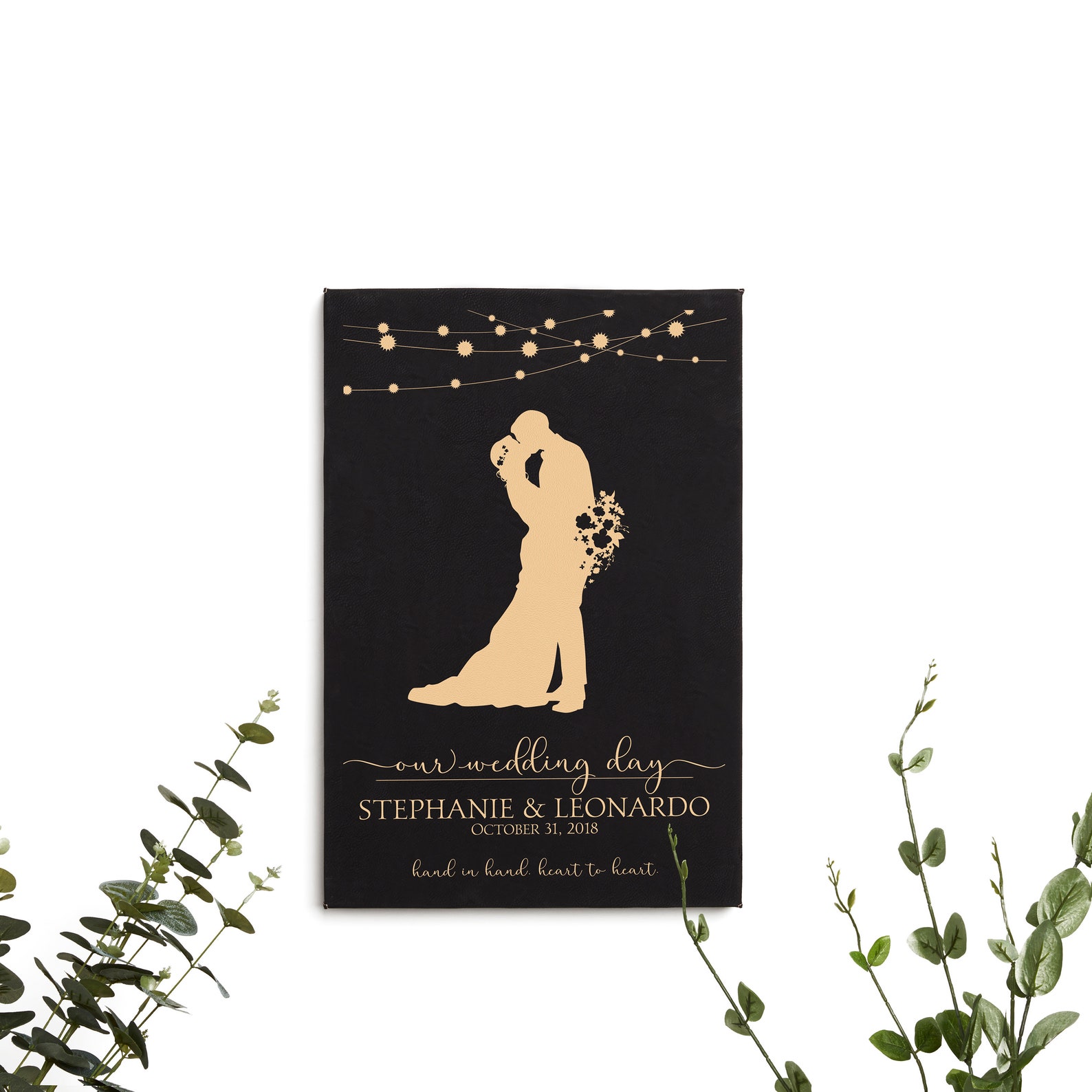 Wedding Guest Signature Board Personalized With Names - Etsy