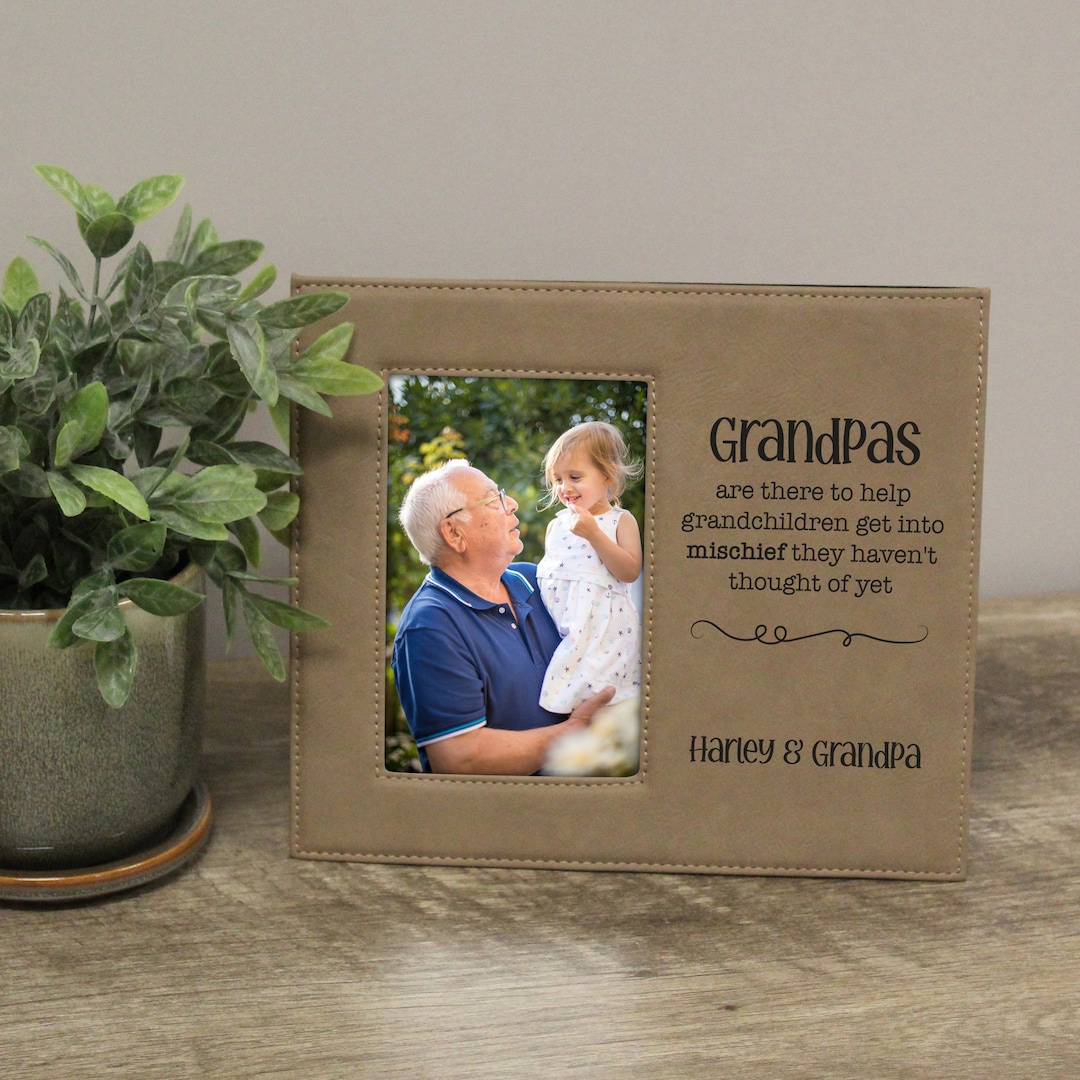 Grandpa and Grandchildren Frame | Personalized Grandfather Picture ...