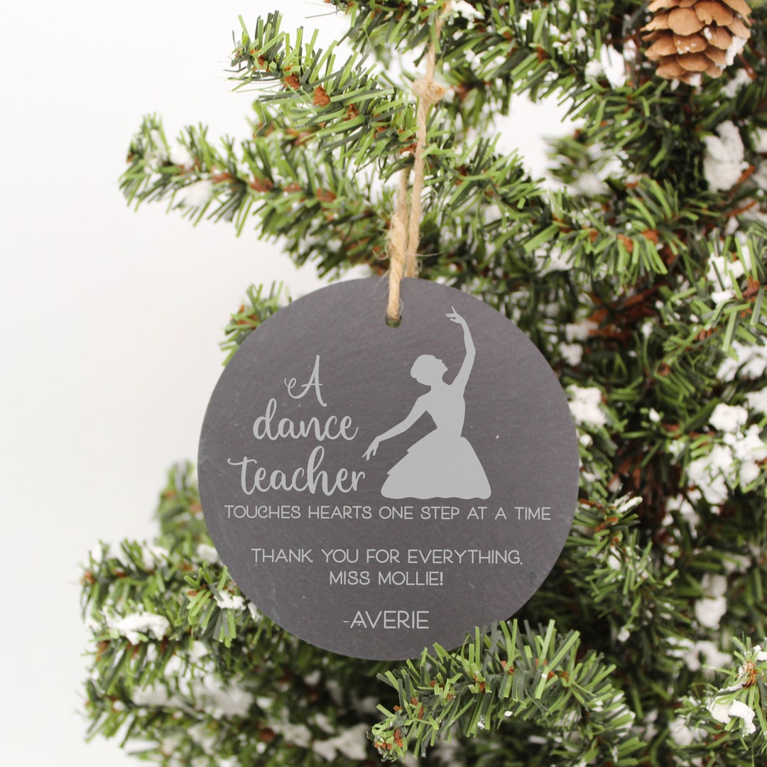 Dance Teacher Ornament Dance Teacher Christmas Gift Personalized Dance ...