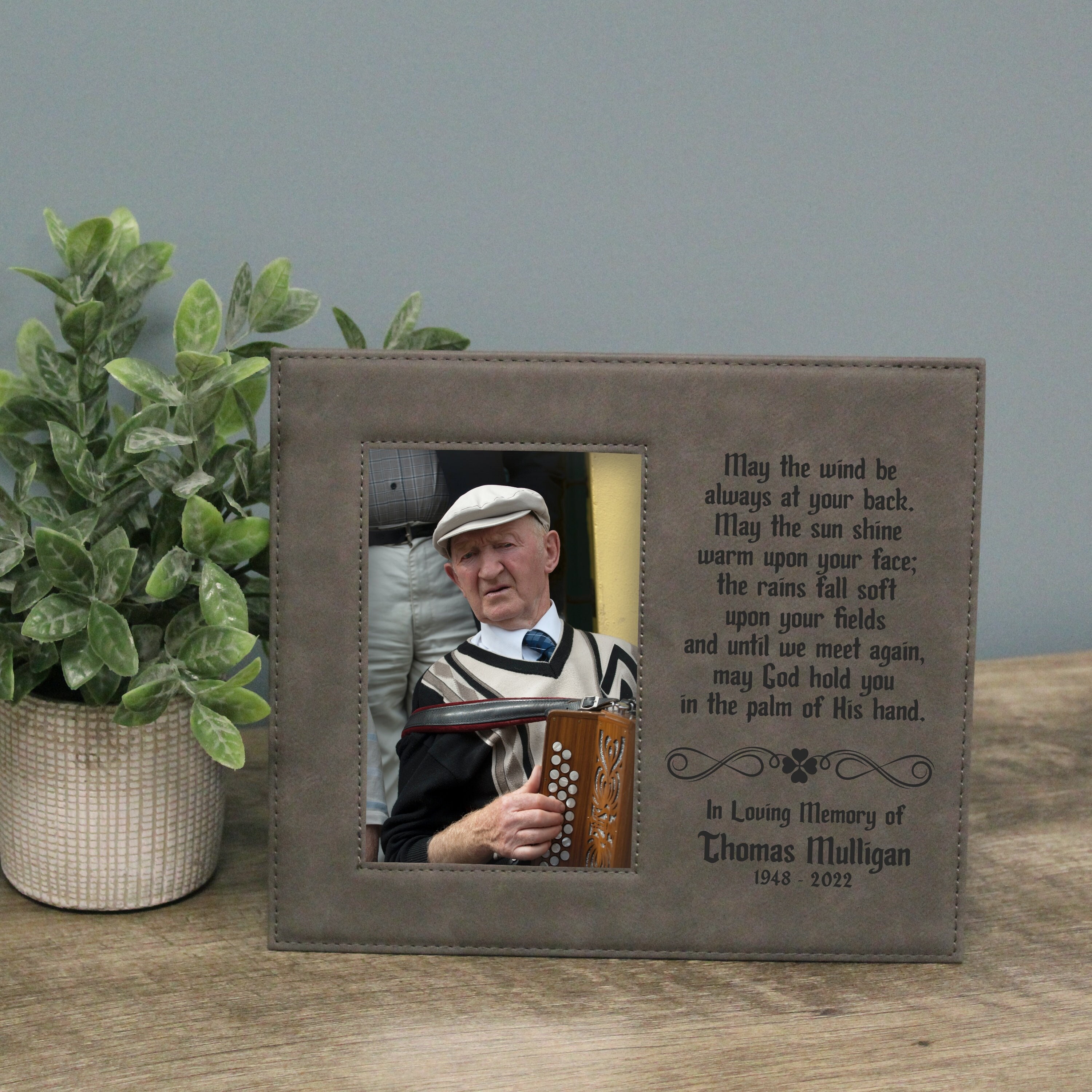 Irish Blessing Picture Frame Personalized Irish Memorial | Etsy