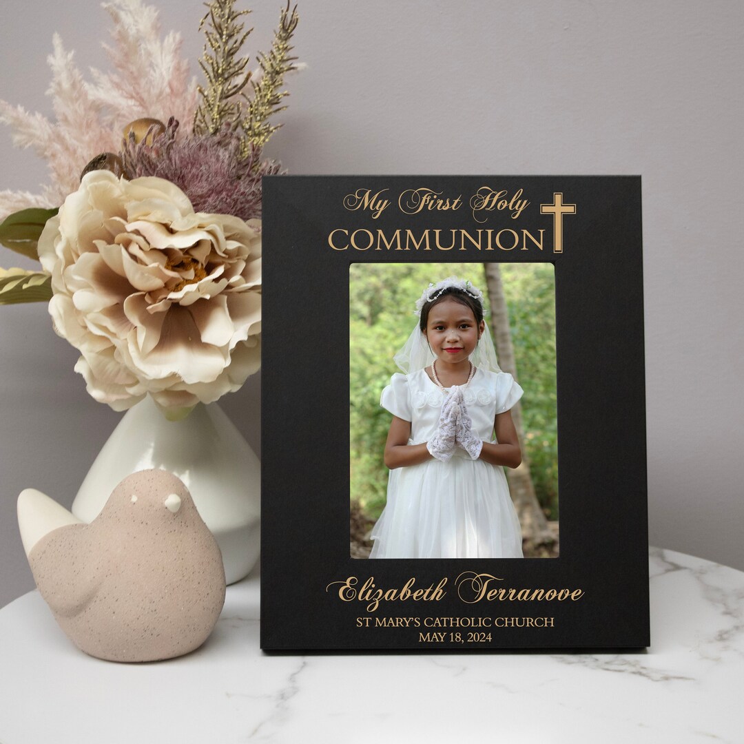 First Communion Picture Frame | Personalized First Holy Communion ...