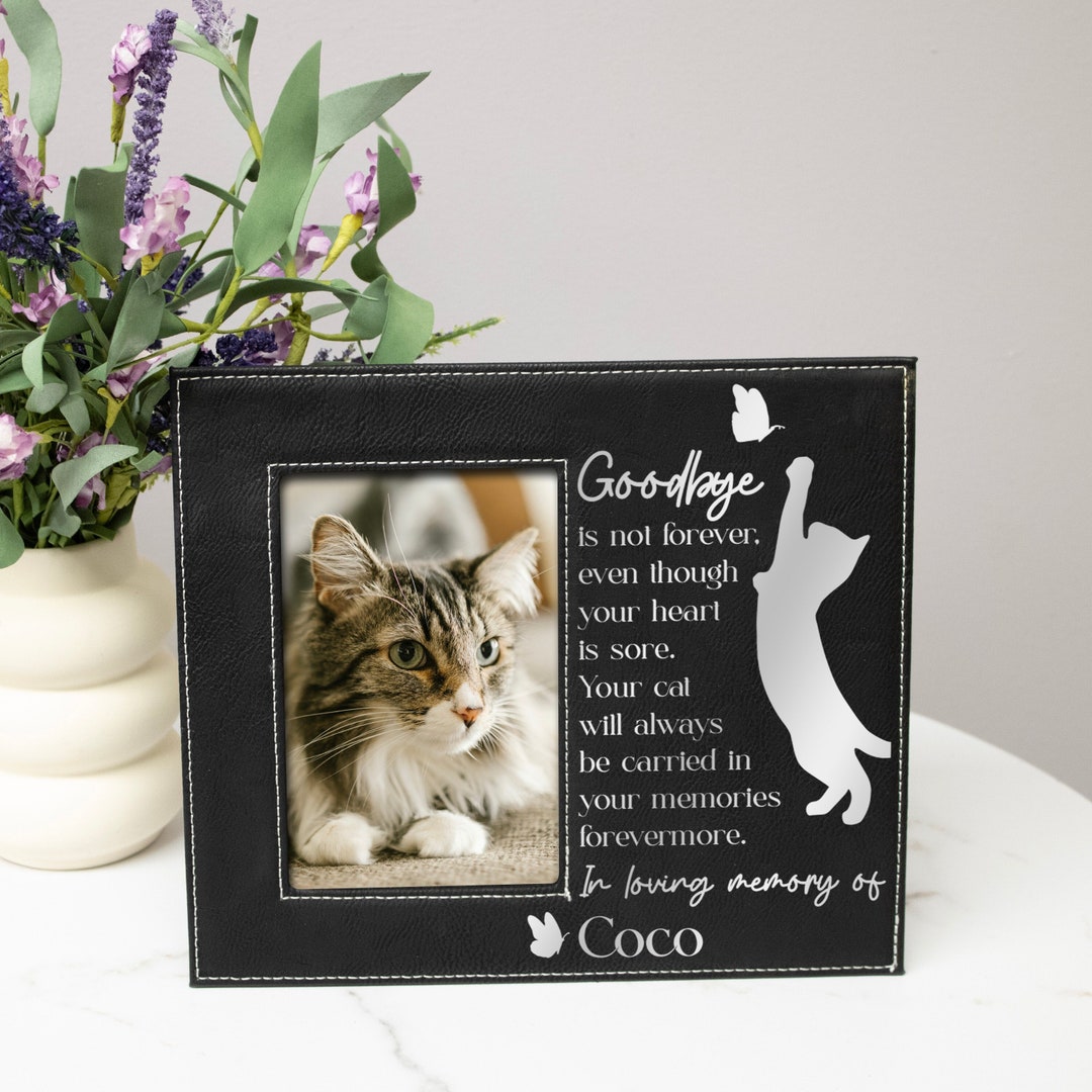 Loss of Cat Picture Frame | Cat Memorial Gifts | Personalized Cat ...