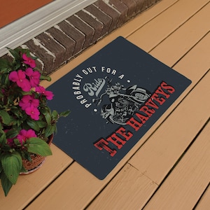 Motorcycle Welcome Mat | Probably Out for a Ride Motorcycle Doormat ...