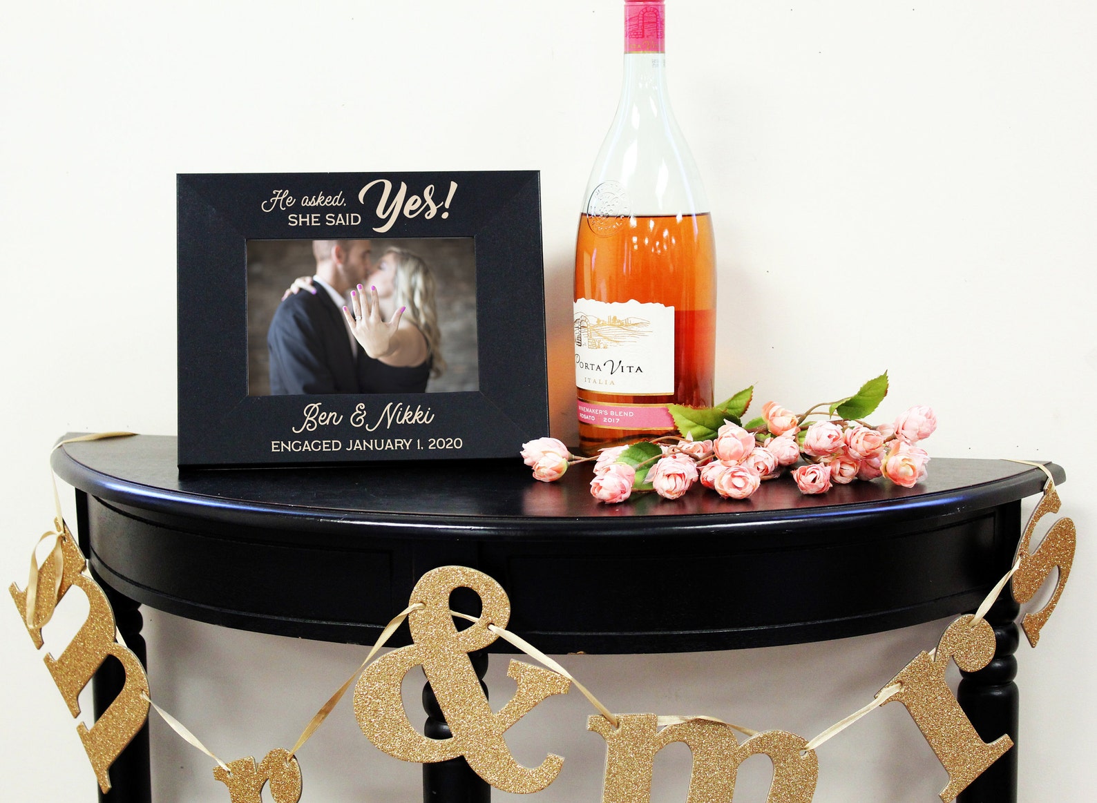 Personalized Engagement Picture Frame Picture Frame for - Etsy