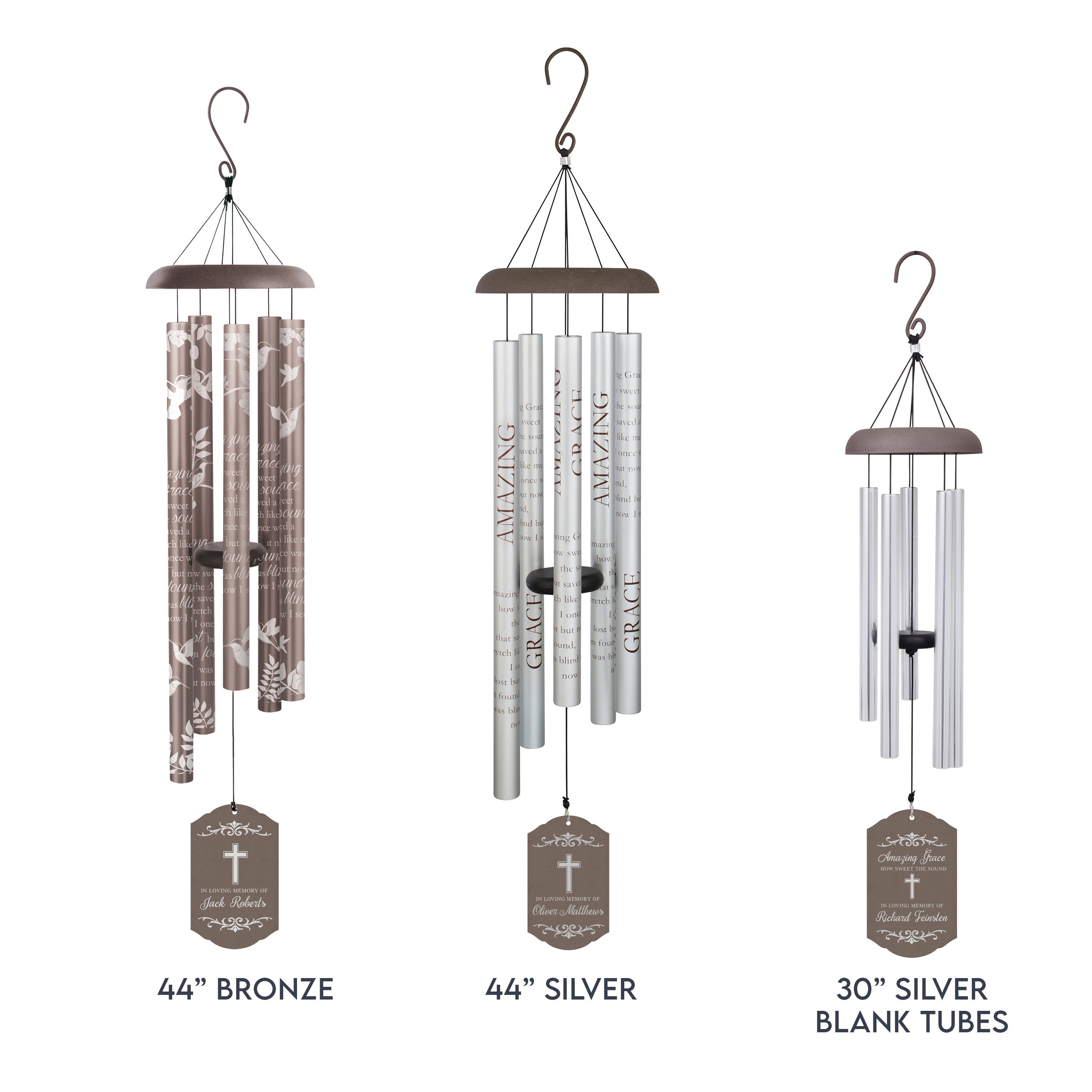 Memorial Wind Chime Amazing Grace Personalized Memorial Wind - Etsy