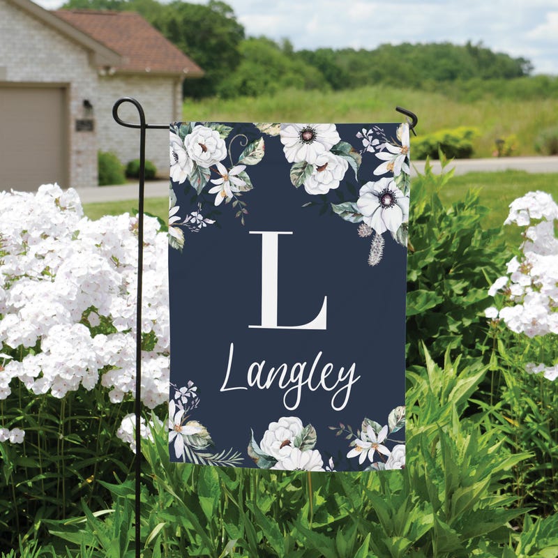 Monogram Garden Flag - Etsy