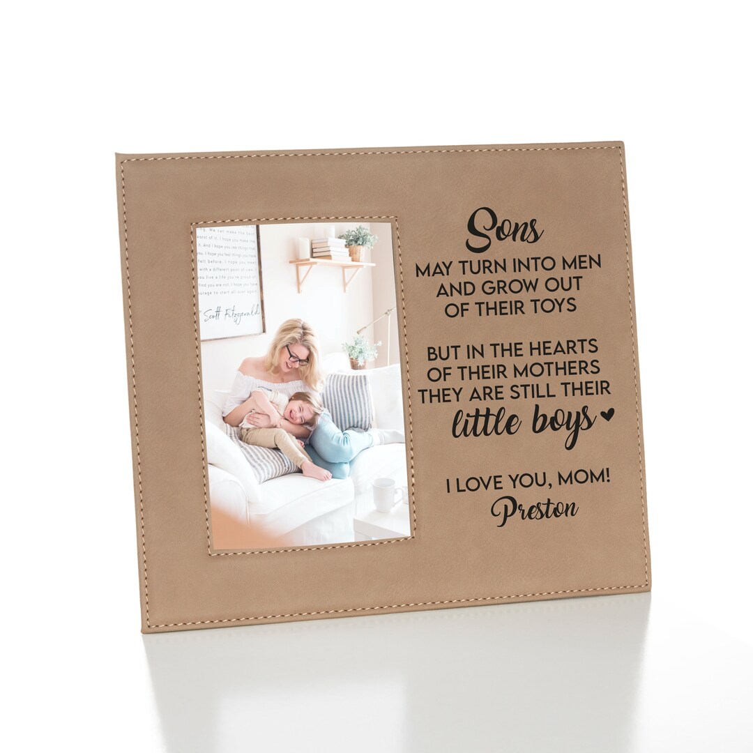 Mother Son Picture Frame Mommy's Little Boy Picture - Etsy