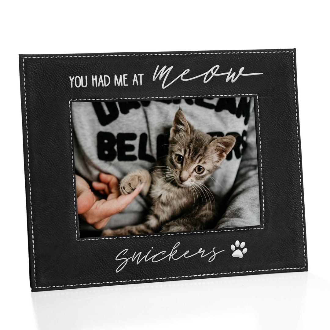Cat Picture Frame Gift Personalized Cat Picture Frame You Had Me at ...