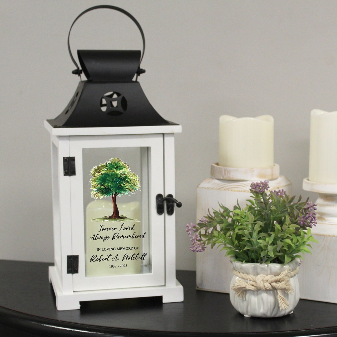 Tree of Life Memorial Lantern | Personalized Memorial Lantern Gift ...