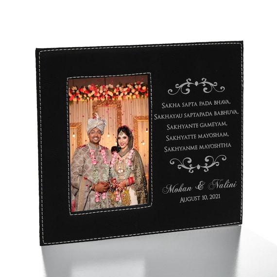 Indian Wedding Picture Frame Seven Steps Hindu Wedding Frame - Etsy